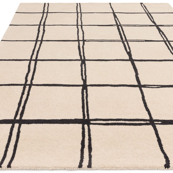 Albany Grid Monochrome Rug - Asiatic Carpets - London