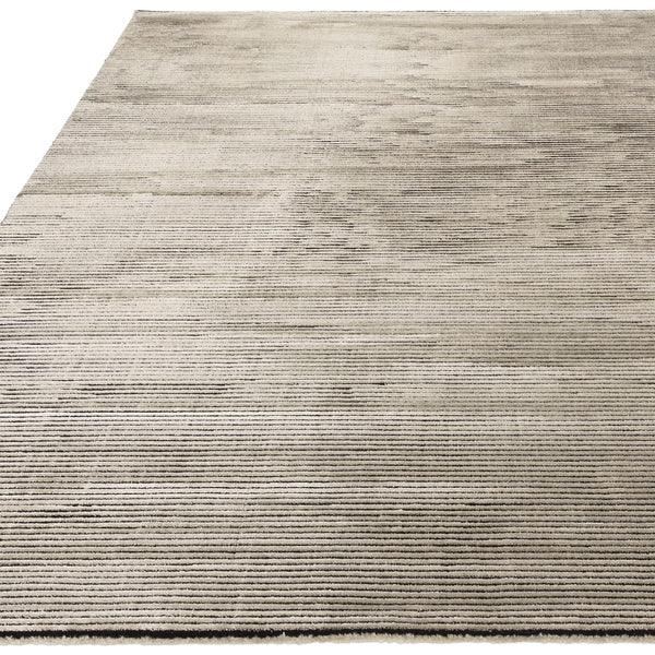 Kuza Plain Stripe Khaki Rug - Asiatic Carpets - London