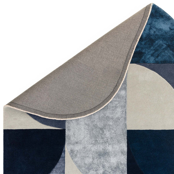 Matrix Oval Indigo Rug MAX74 - Asiatic Carpets - London