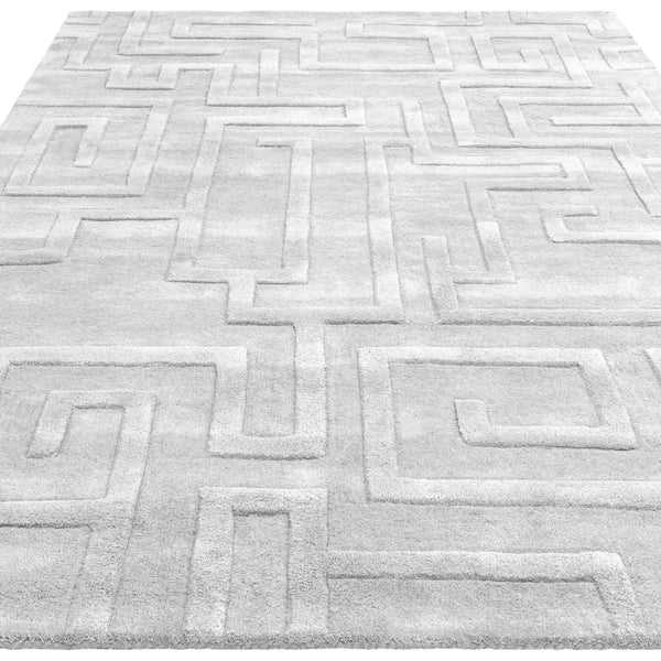 Maze Silver Rug - Asiatic Carpets - London