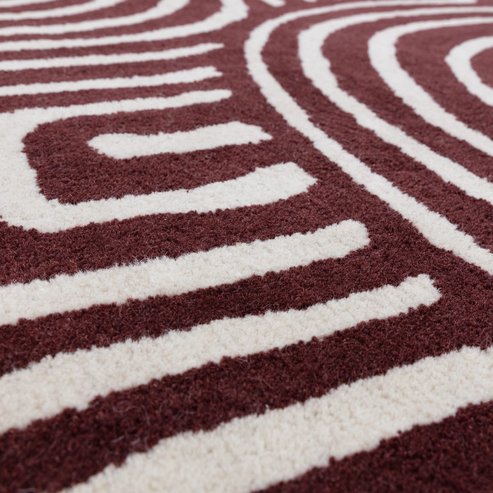 Reef RF29 Curve Plum Rug - Asiatic Carpets - London