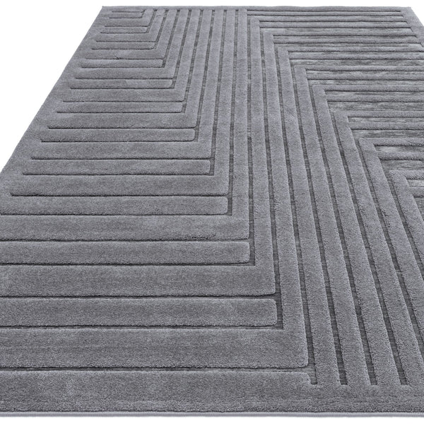 Valley Charcoal Connection Rug - Asiatic Carpets - London