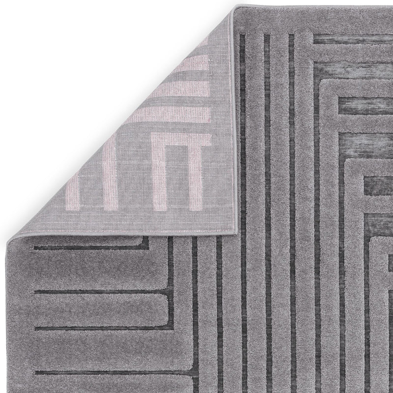 Valley Charcoal Connection Rug - Asiatic Carpets - London