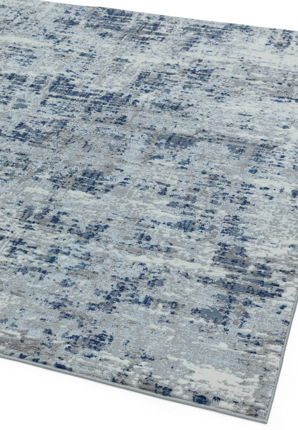 Orion Abstract Blue Metallic Rug OR04 - Asiatic Carpets - London
